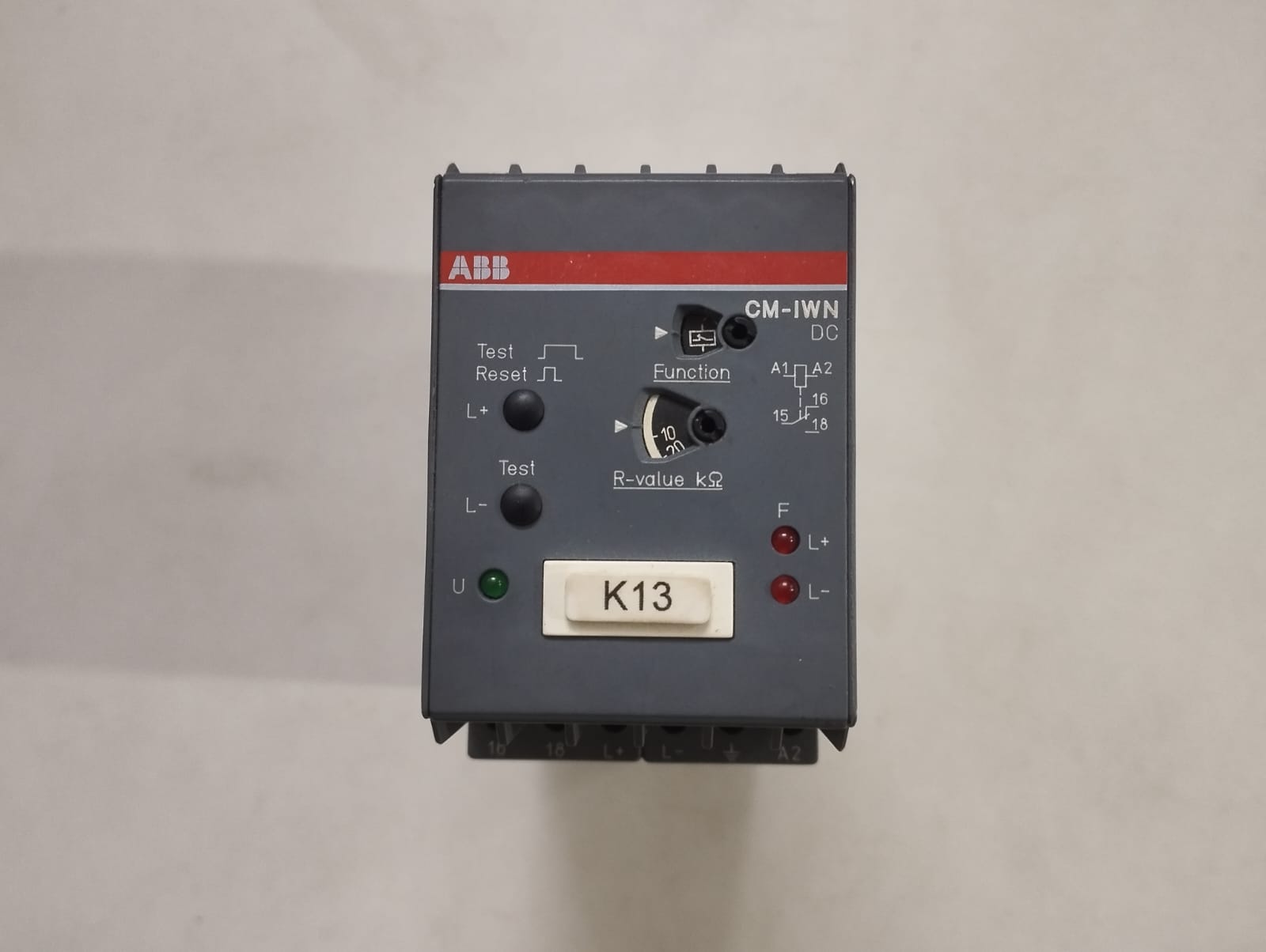 Abb Cm-Iwn-Dc Earth-Leakage Monitoring Relay - Al Habib Marine