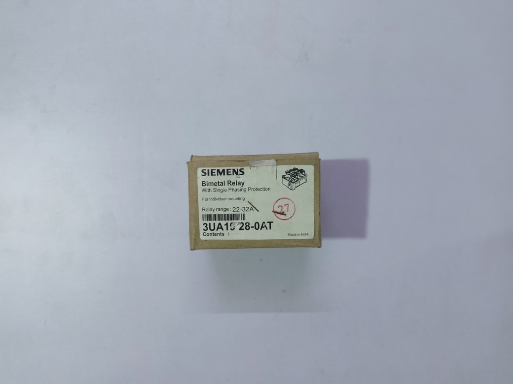 Siemens 3ua19 28-0at Bimetal Relay - Al Habib Marine