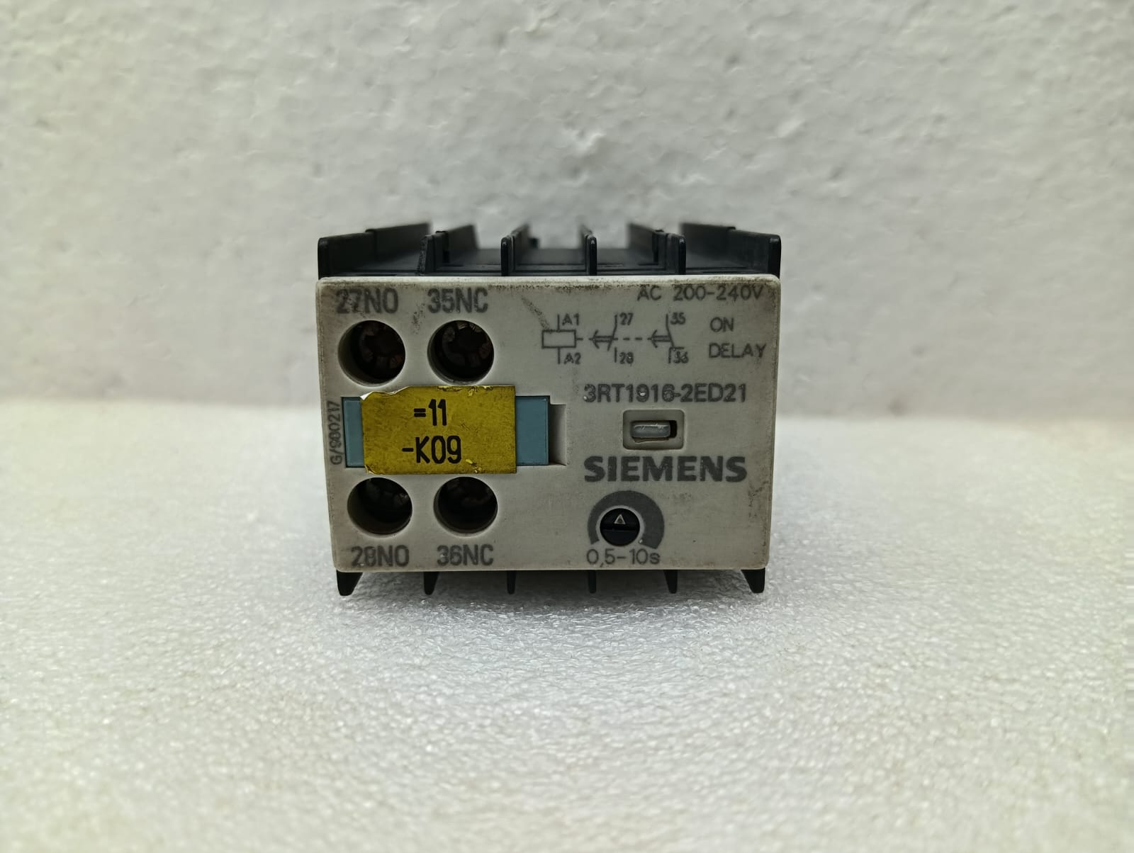 Siemens 3rt1916-2ed21 Solid-State Time Delayed Auxiliary Switch Block ...
