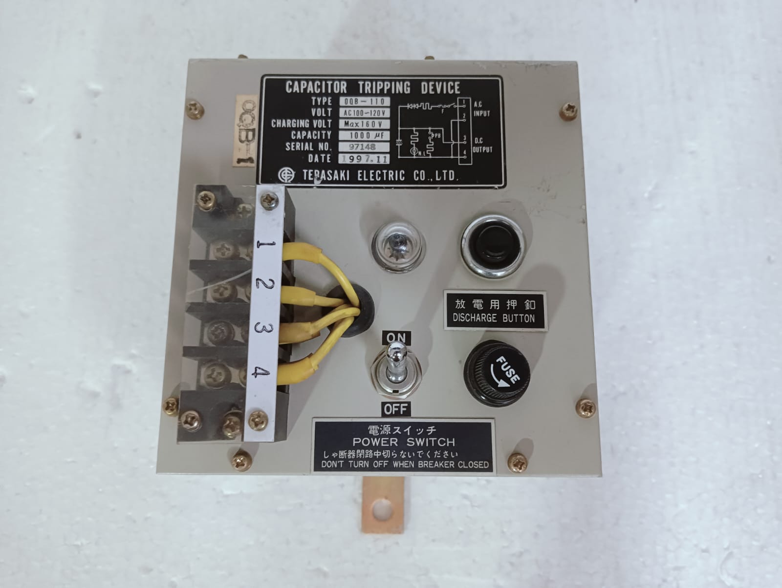 Terasaki 0QB-110 Capacitor Tripping Device - Al Habib Marine